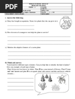 Grade 4 Living Things Worksheet | PDF