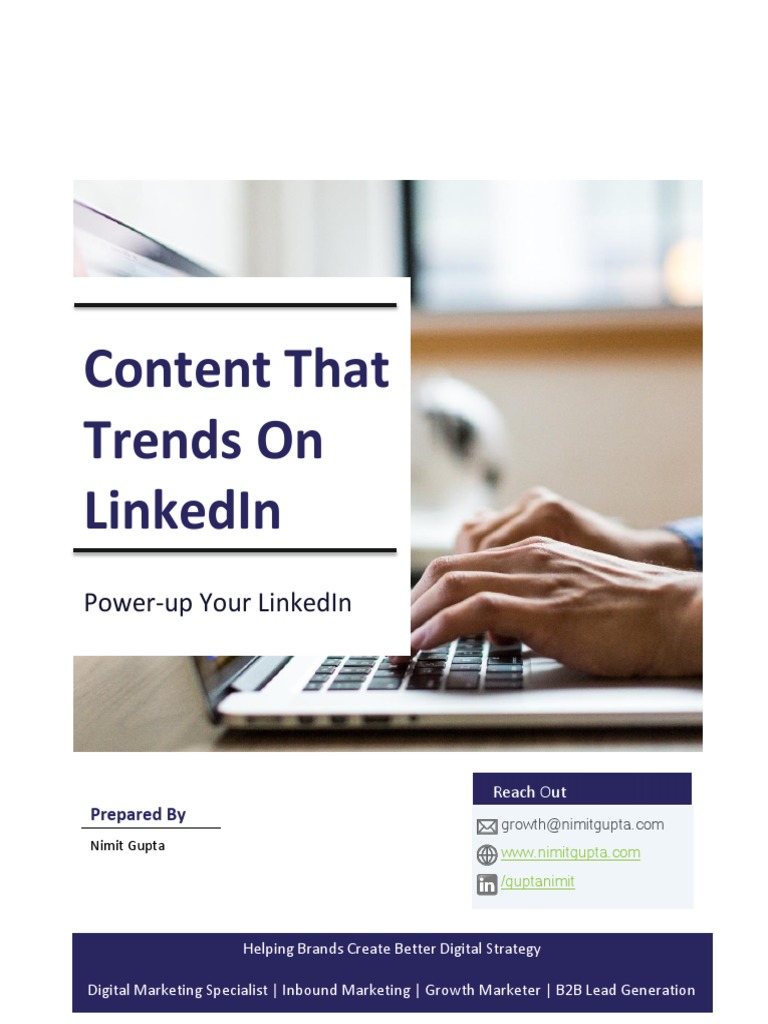 How to Make Content Trend on LinkedIn | PDF | Hashtag | Linked In