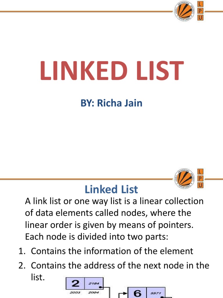 Linked List | PDF | Computer Data | Computer Programming