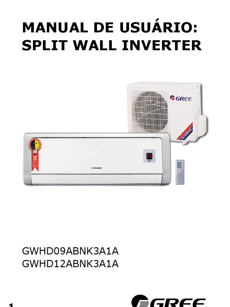 Split Gree Manual | PDF | Ar condicionado | Umidade