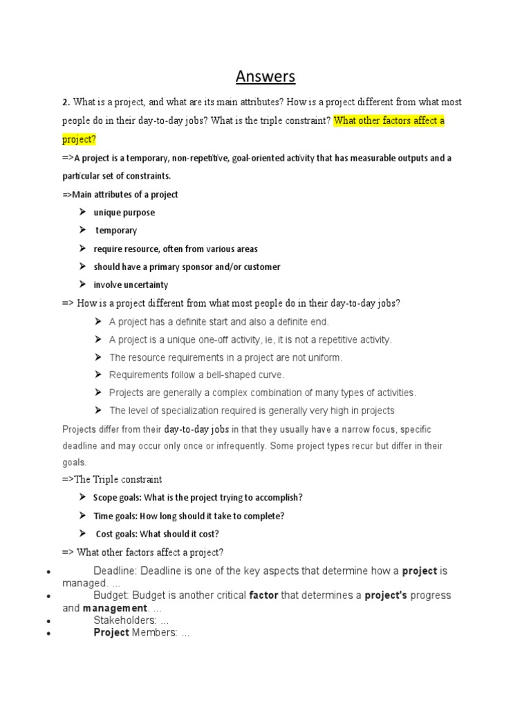 Answers: Project Members: .. | PDF