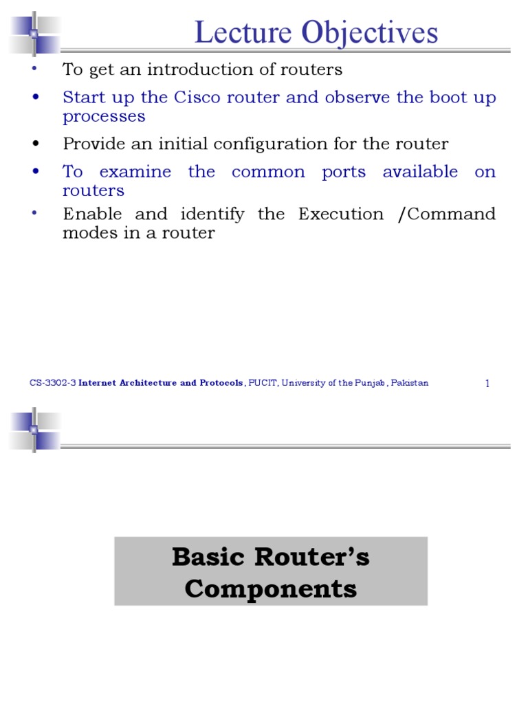 Introduction To Routers | PDF