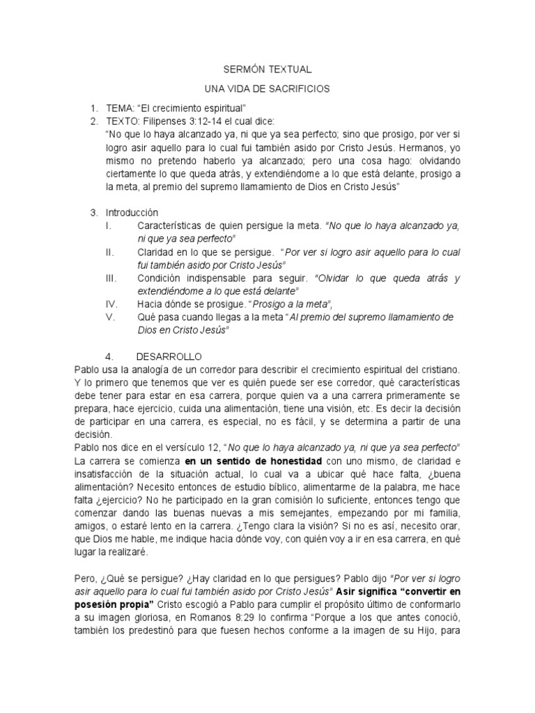 Sermón Textual | PDF | Textos Religiosos | Literatura antigua