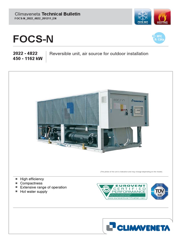 Climaveneta FOCS-N 2022-4822 PDF | PDF