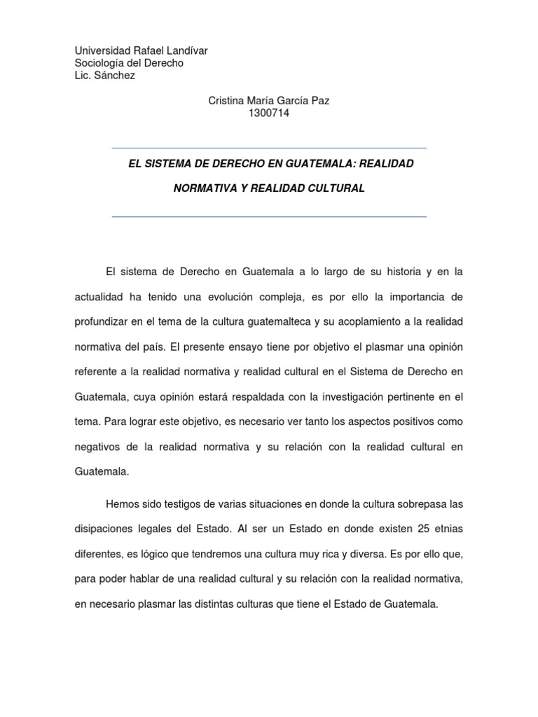 El Sistema de Derecho en Guatemala | PDF | Guatemala | Justicia