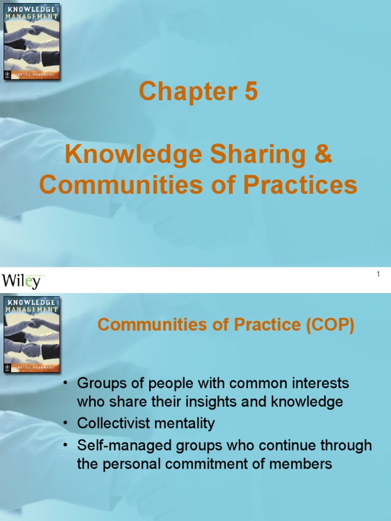 Knowledge Sharing & Communities of Practices | PDF