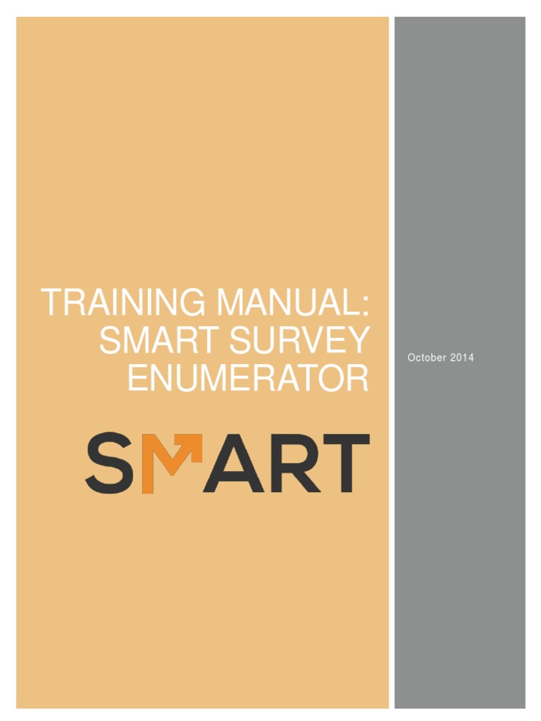 Training Manual Enumerator PDF | PDF