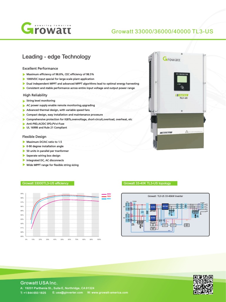 Growatt 33000-40000 PDF | PDF | Power Supply | Alternating Current