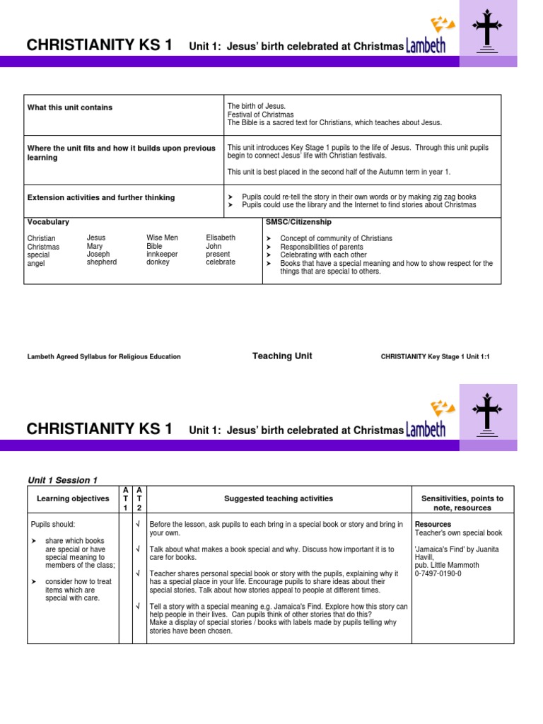 Christmas Lesson Plan | PDF