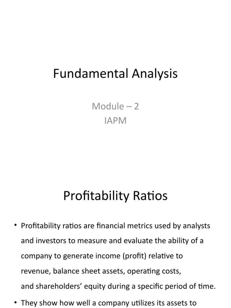 IAPM Unit 2 - Fundamental Analysis | Download Free PDF | Price–Earnings Ratio | Stock Valuation
