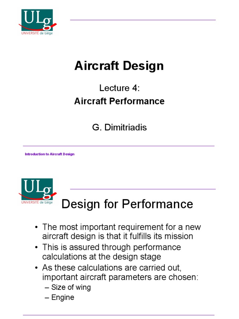 Aircraft Design: Performance Metrics | PDF