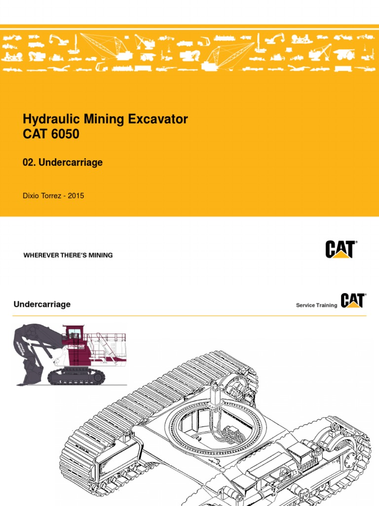 Hydraulic Mining Excavator CAT 6050: 02. Undercarriage | PDF ...