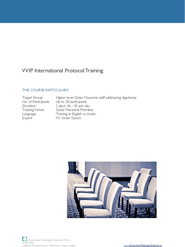 VVIP International Protocol Etiquette | PDF