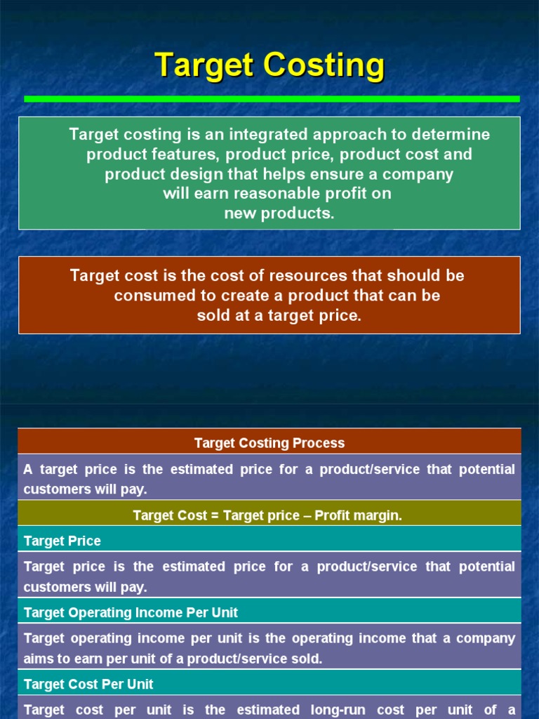 Target Cost | PDF | Prices | Marketing