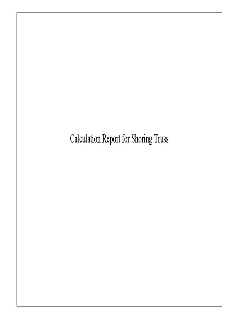 CALCULATION SHEET fOR TRUSS PDF | PDF