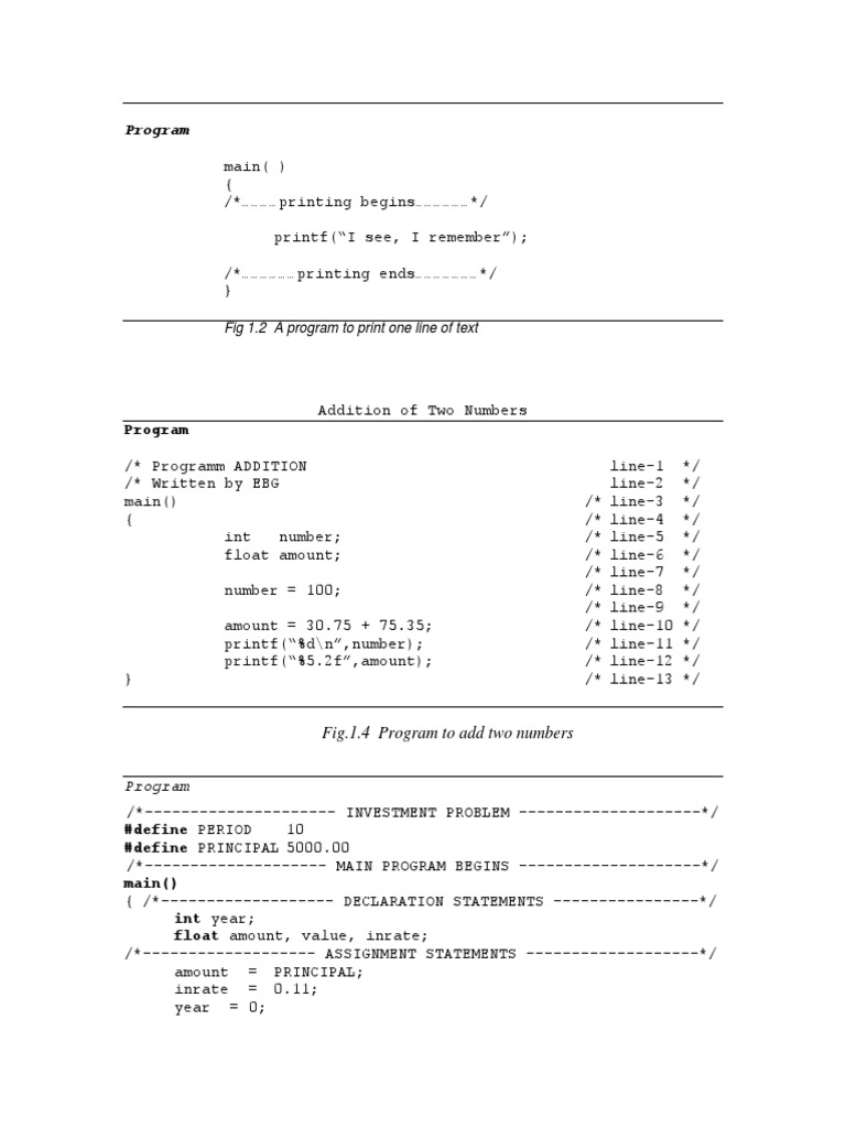 Programming in ANSI C by Balaguruswamy PDF | PDF | Computers ...