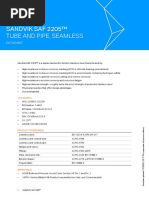 Sandvik SAF 2205 Datasheet Overview | PDF | Stainless Steel | Corrosion