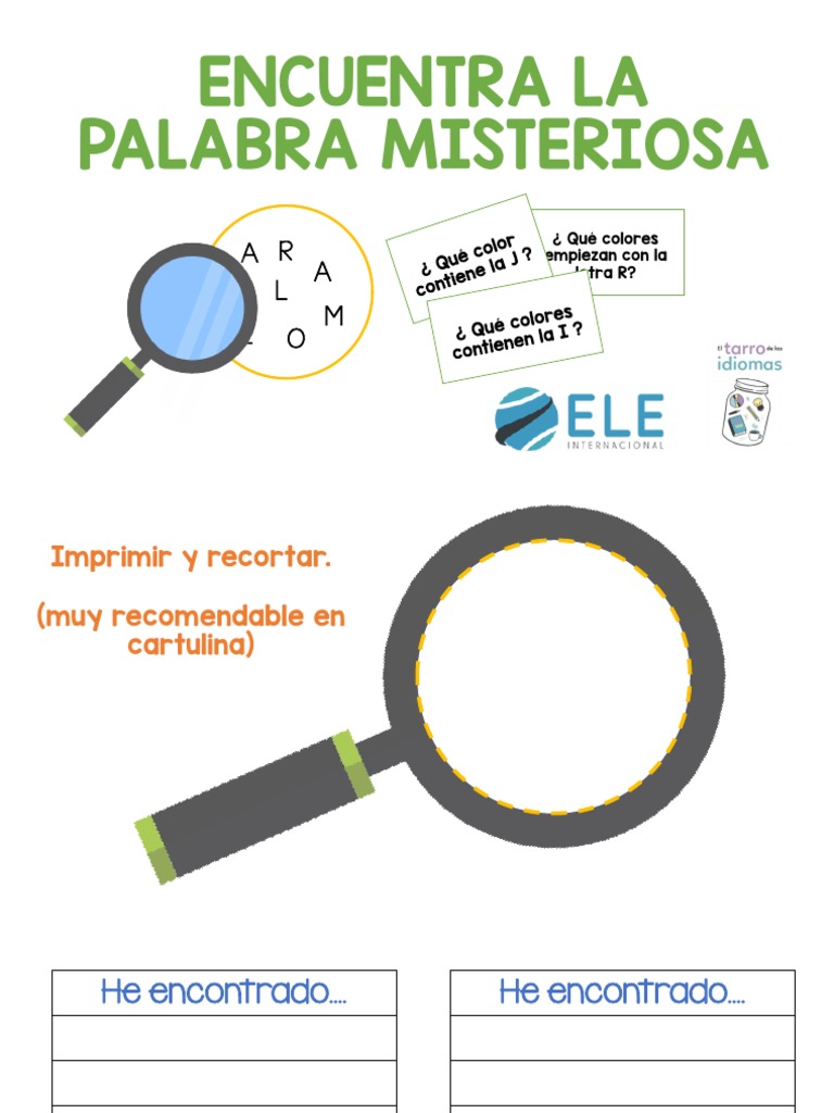 PALABRA MISTERIOSA - Eleinternacional FREE PDF | PDF