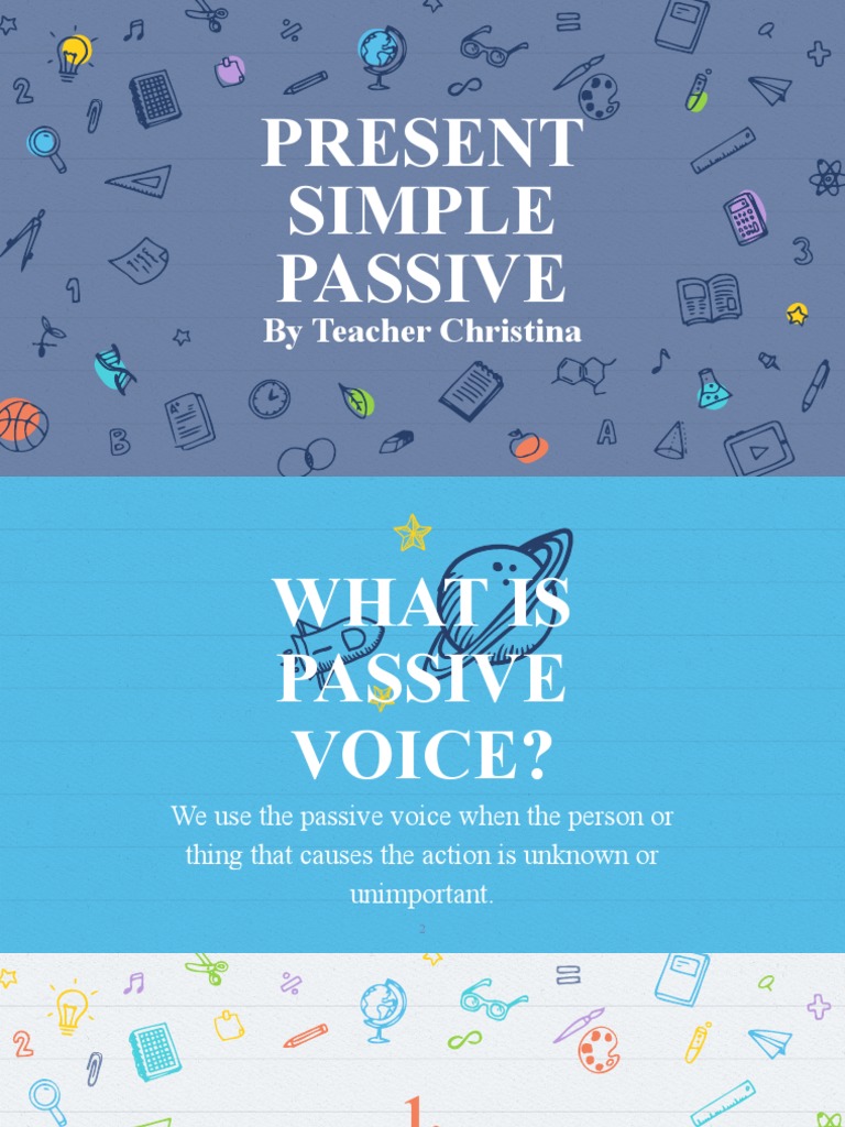 Present Simple Passive | PDF