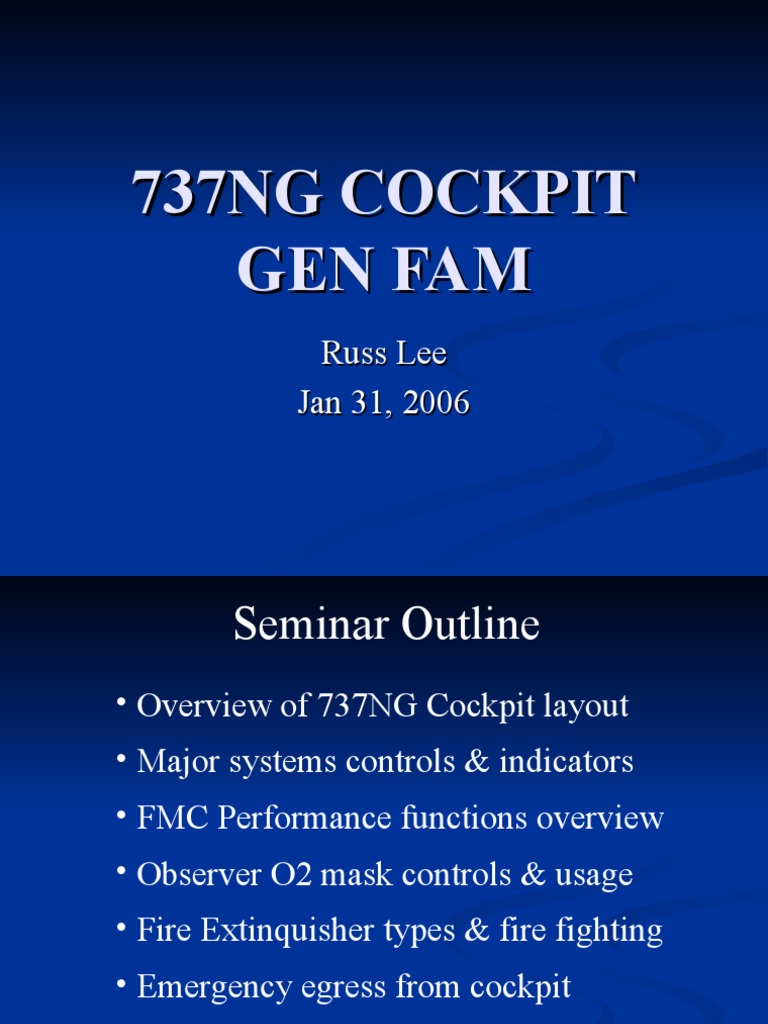 737NG Cockpit Layout and Systems Overview | PDF | Cockpit | Transport