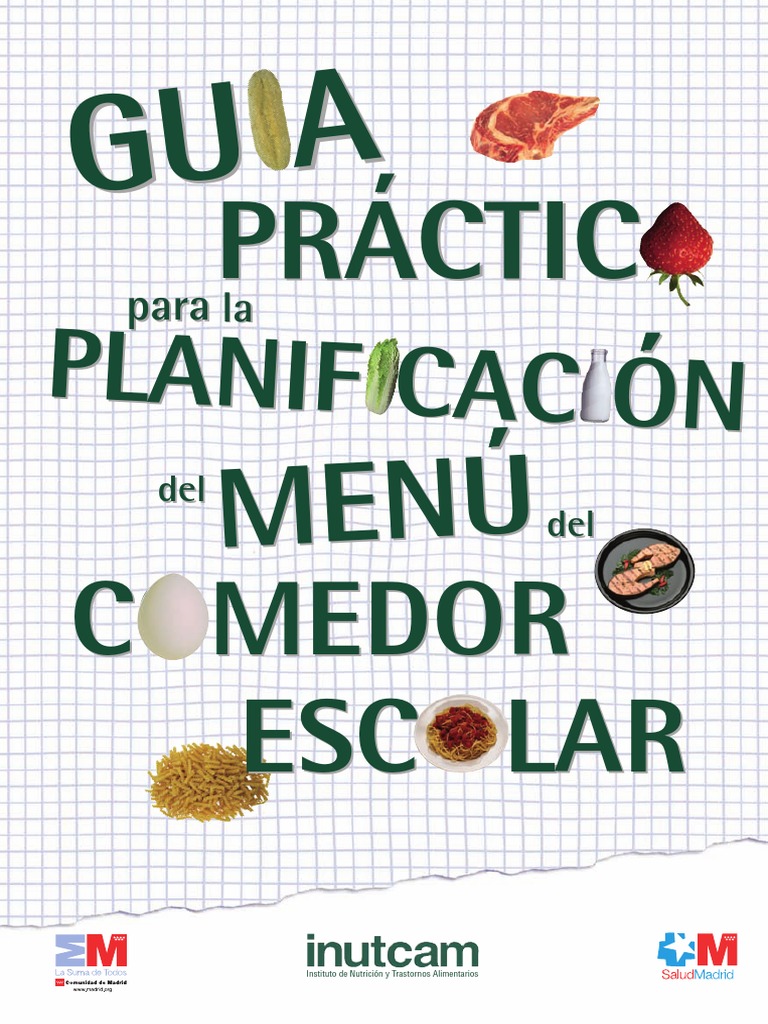 Guía de Práctica para La Planificación Del Menú Del Comedor Escolar PDF | PDF | Cocina, comidas ...