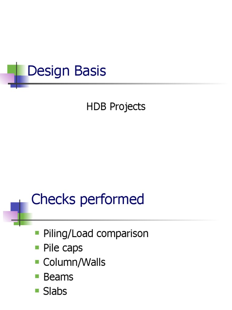 Design Basis: HDB Projects | PDF