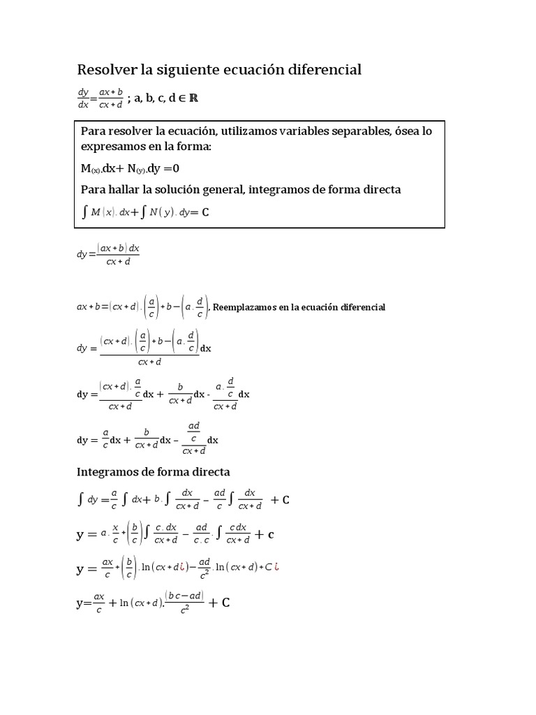 Variables Separables | PDF