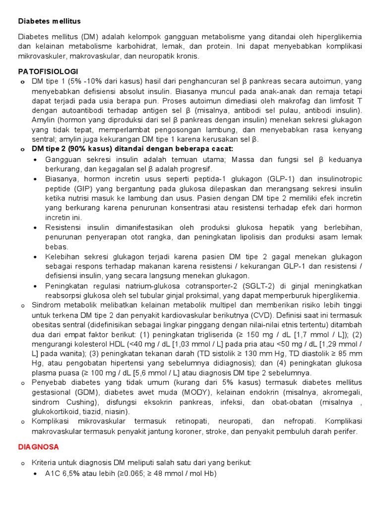 DM Dipiro 10th Edition Handbook | PDF