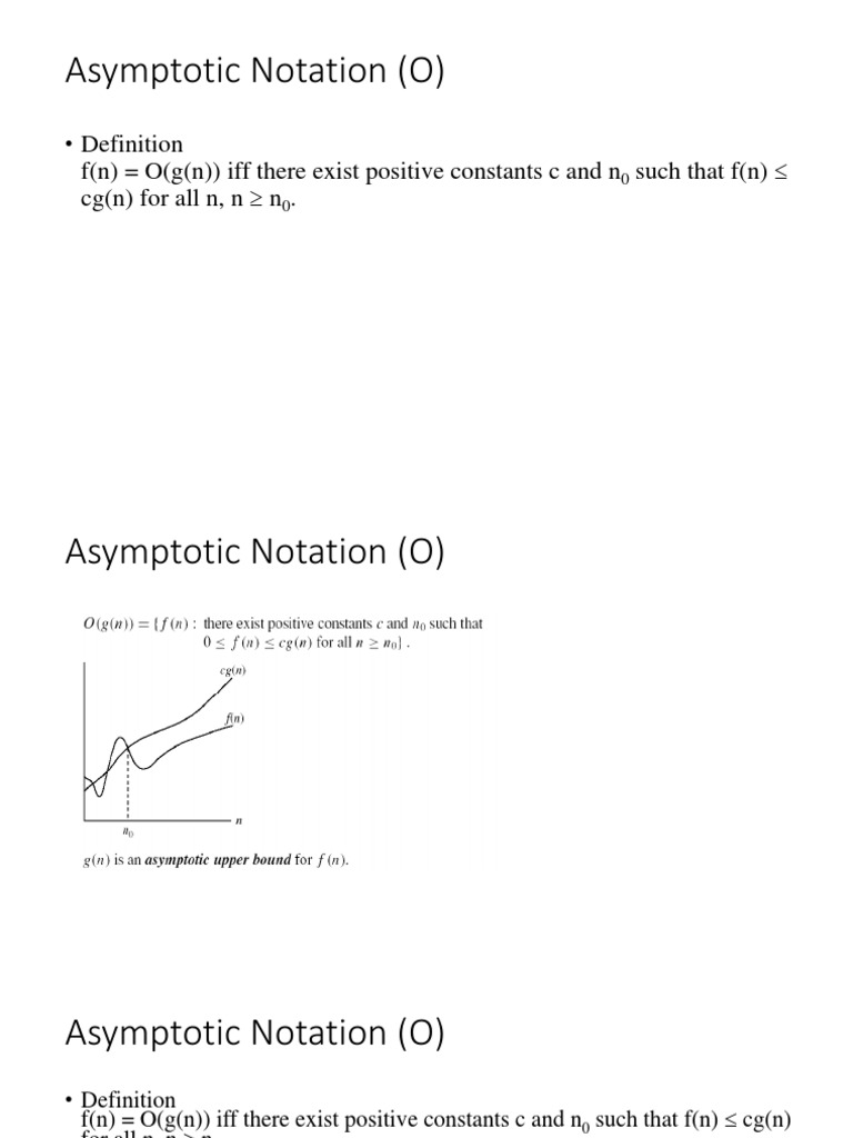 Asymptotic Notation | PDF | Theory Of Computation | Mathematical Notation
