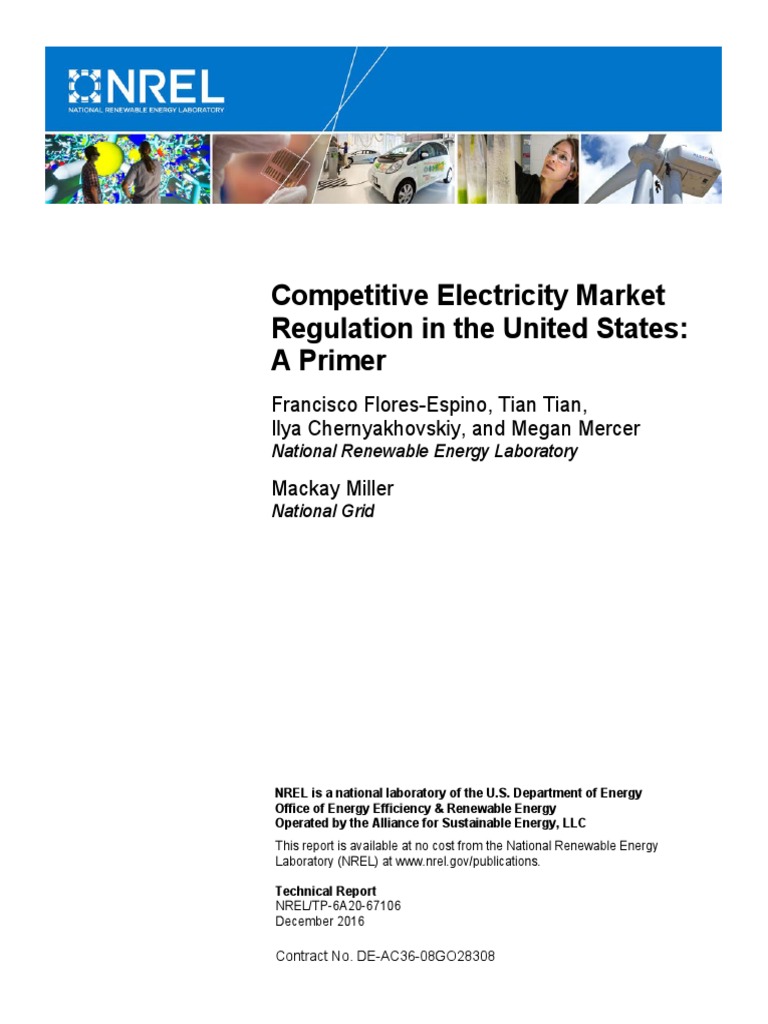 An Introduction to Competitive Electricity Markets in the United States ...