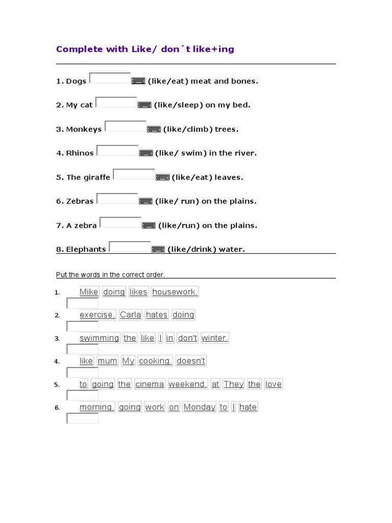 Animals and Preferences in English | PDF