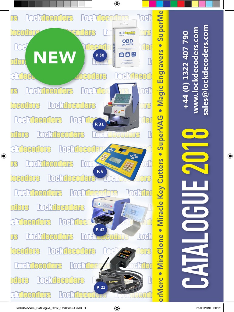 Lockdecoders 2018 Product Catalogue | PDF