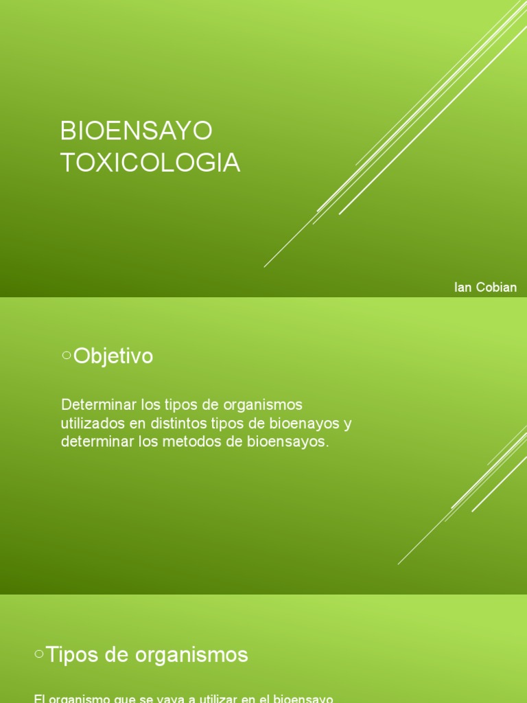 Bioensayo Toxicologia | PDF