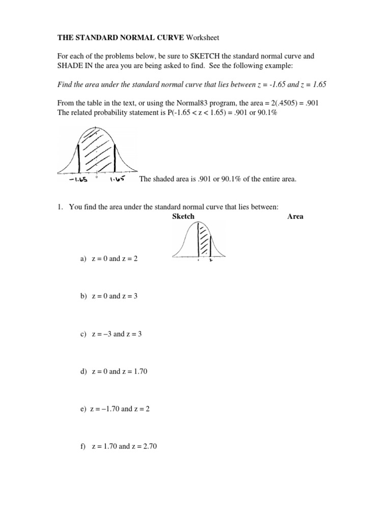 Exercise 10 Normal Curve | PDF