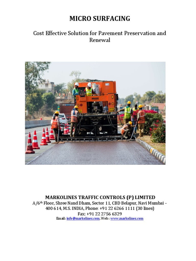 Micro Surfacing: Cost Effective Solution For Pavement Preservation and ...