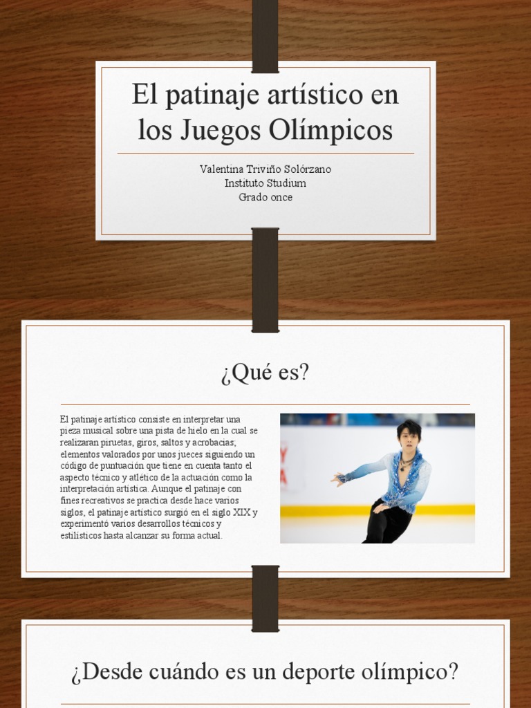 El Patinaje Artístico y Snowboard en Los Juegos Olímpicos | PDF ...