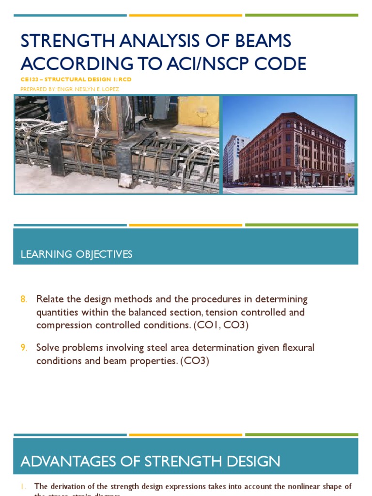 4 - Ce133 - Strength Analysis of Beams According To Aci or NSCP Codes ...