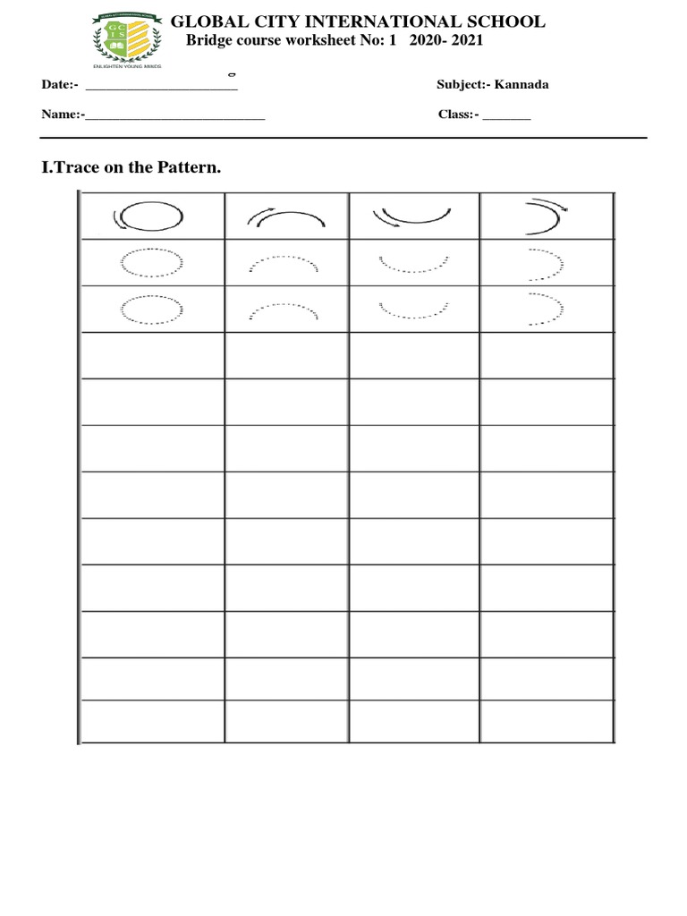 Bridge Course Worksheet No: 1 2020-2021 | PDF