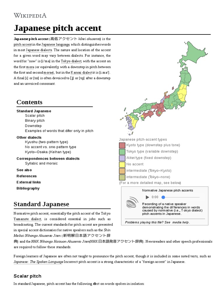 Japanese Pitch Accent PDF | PDF | Human Voice | Linguistics