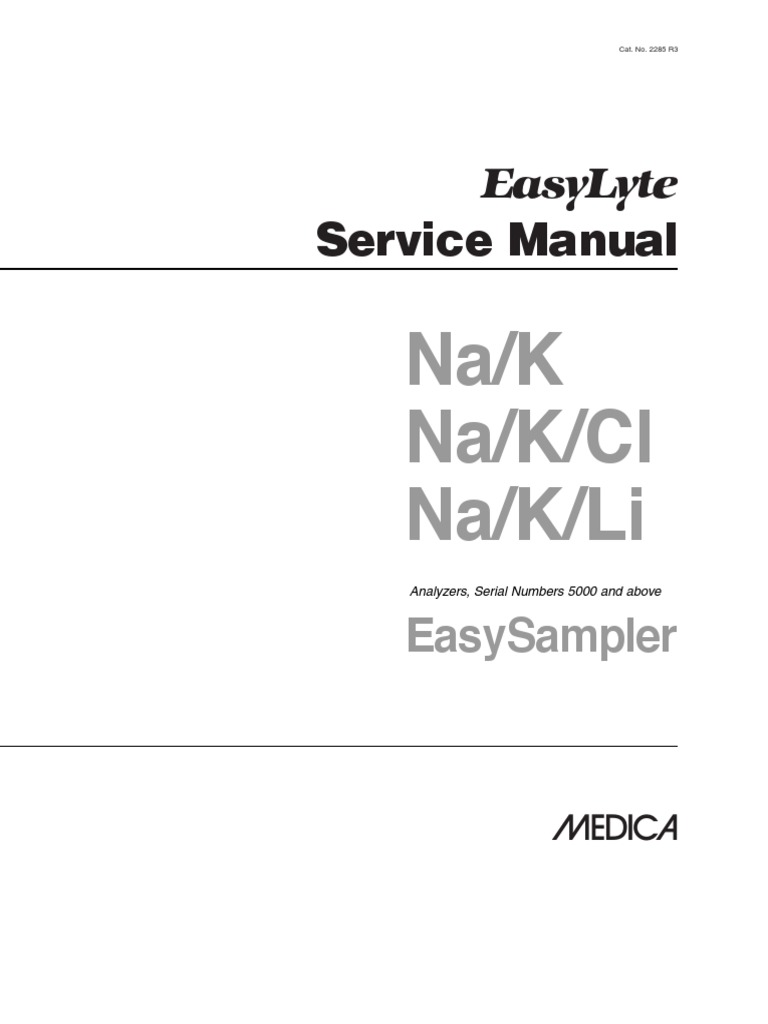 Easy Lyte Service Manual English R3 | PDF | Power Supply | Sodium