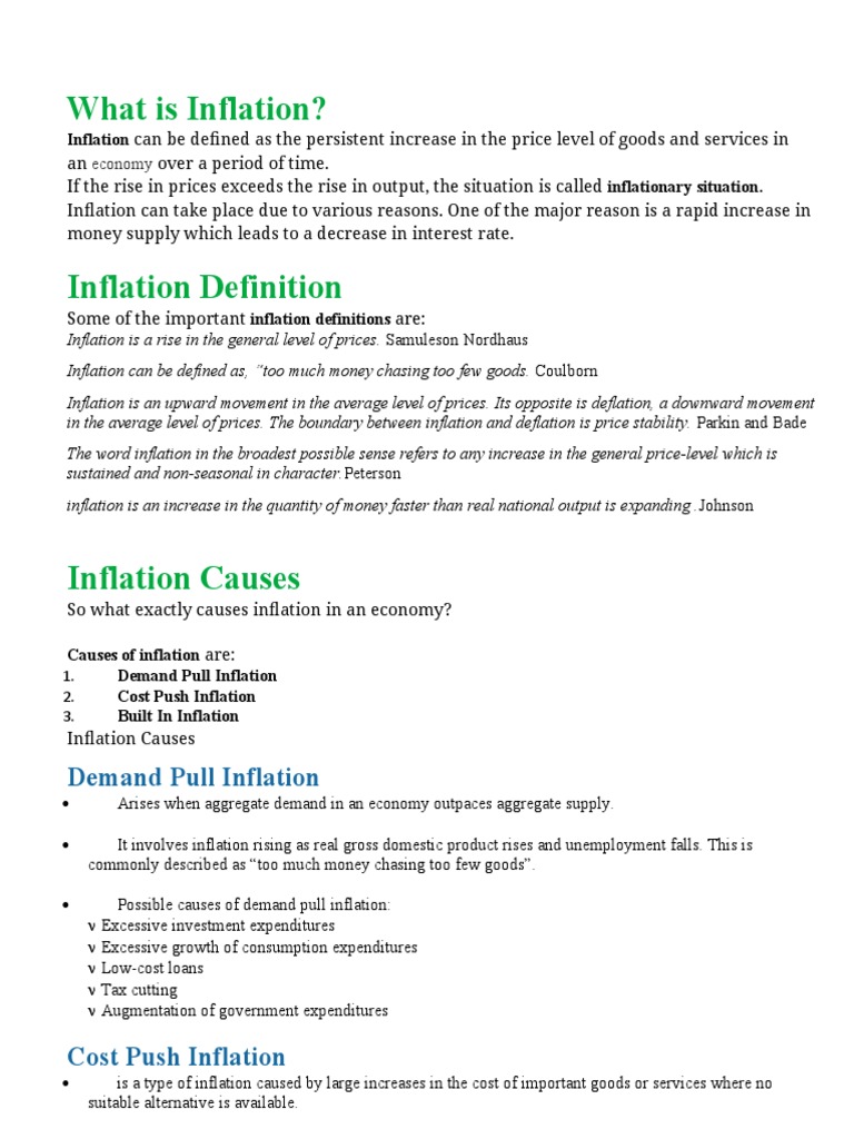 What Is Inflation | PDF | Business Cycle | Inflation