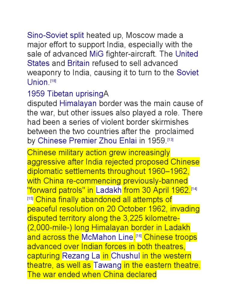 Sino-Soviet Split Mig United States Britain Soviet Union 1959 Tibetan ...