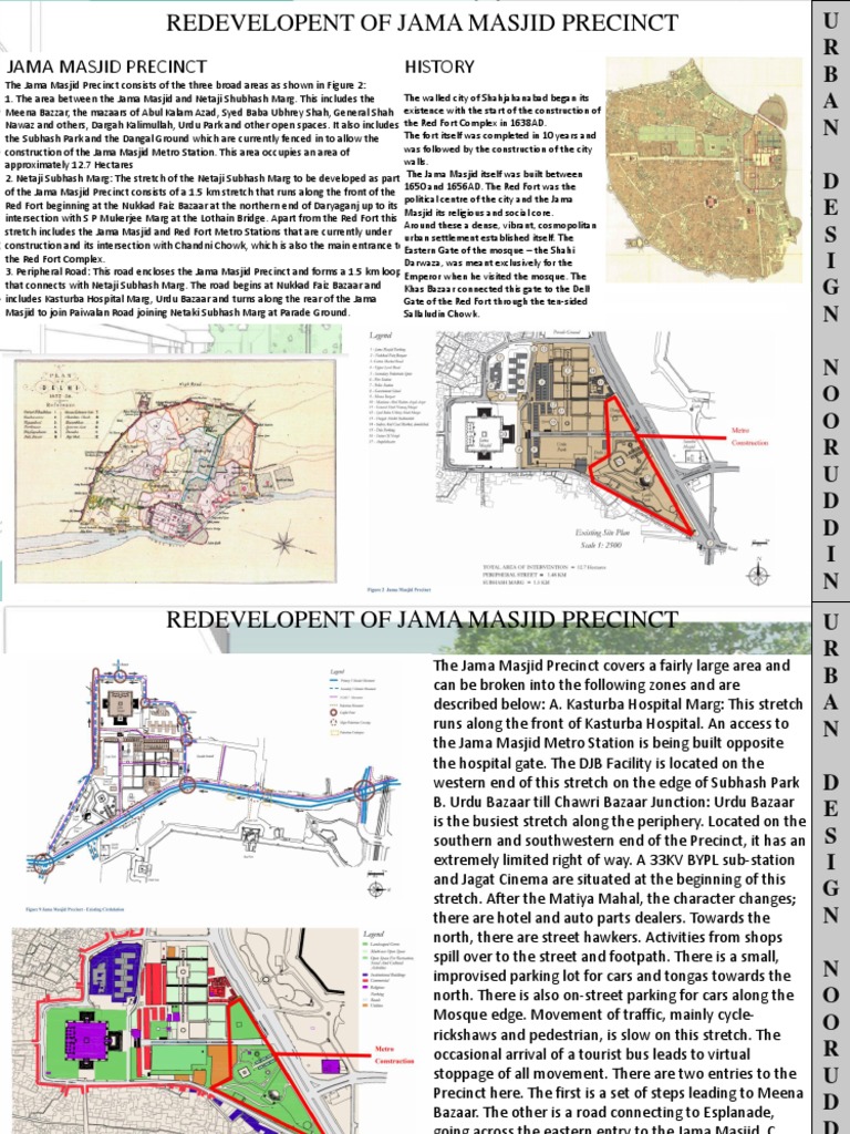 Jama Masjid Area Development Project | PDF | Transport | Leisure