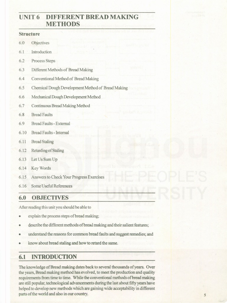 Different Bread Making Methods: Tinit 6 | PDF | Breads | Dough