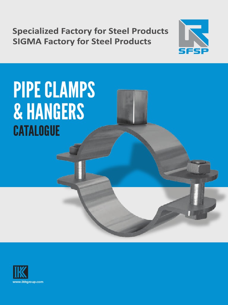 Pipe Clamps Catalogue | PDF | Pipe (Fluid Conveyance) | Galvanization