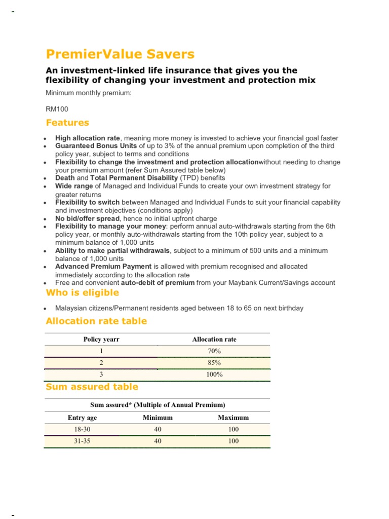 Premier Value Savers | PDF | Fixed Income | Securities (Finance)