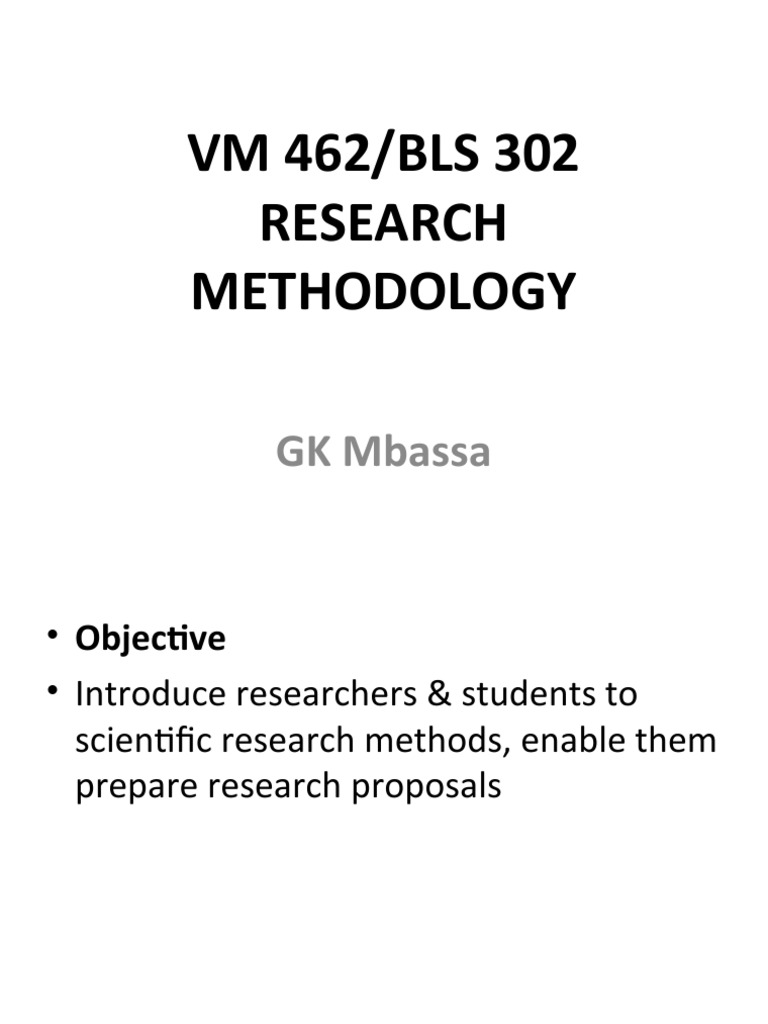 Research Methodology Lecture 1 Introduction | PDF | Scientific Method ...