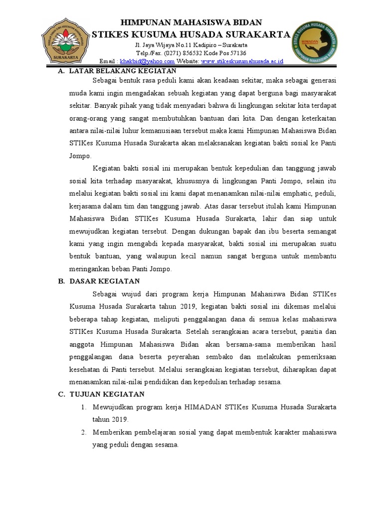 LPJ Baksos | PDF | Ilmu Sosial | Gaya Hidup