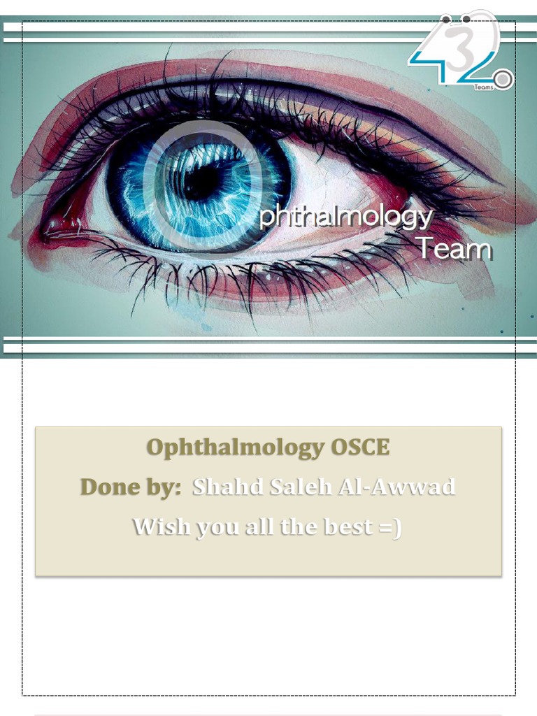 432 OSCE Revision File PDF | PDF | Senses | Eye