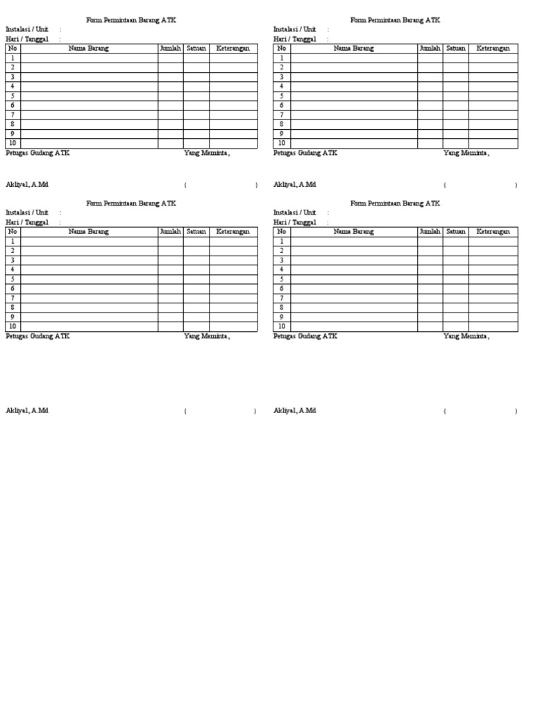 Form ATK | PDF